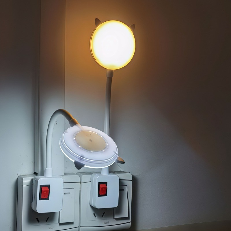 LED Clamp Desk Lamp Rechargeable Study Nightlight Flexible Learning Reading Light with Switch ...