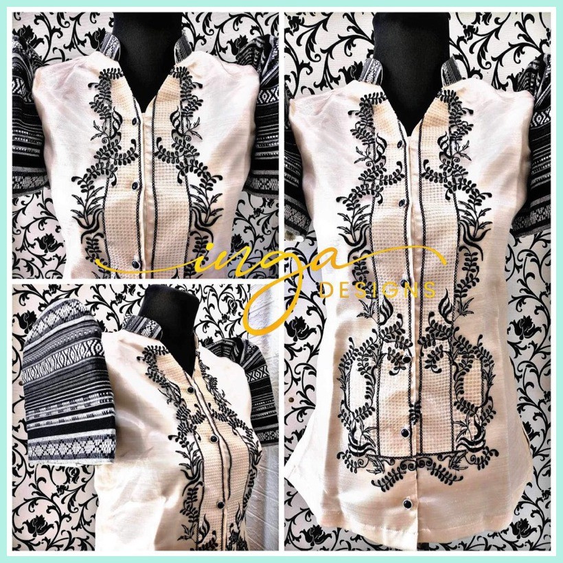 Modern Filipiniana Ladies Barong (BLOUSE only or with skirt option ...