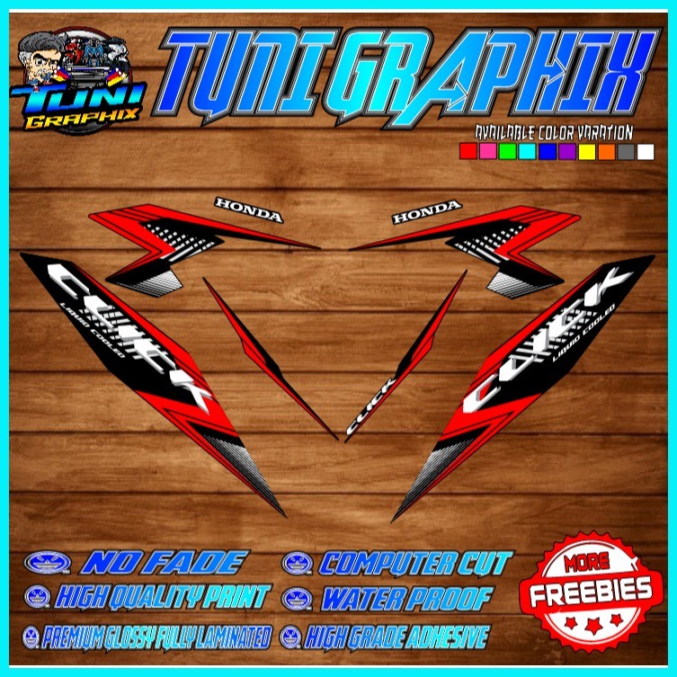 HONDA CLICK 125i V4 NEW STOCK DECALS 2024 W/ FREEBIES | Shopee Philippines
