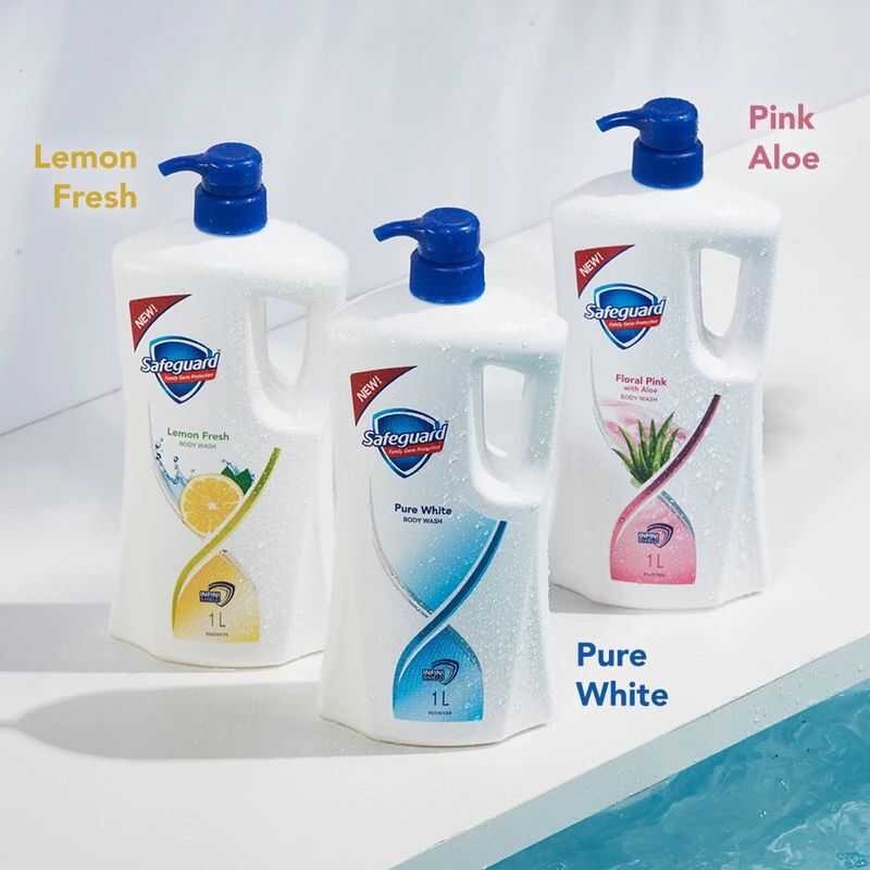 800 Safeguard Pure White , & Aloe Vera Body Wash 1L | Shopee Philippines
