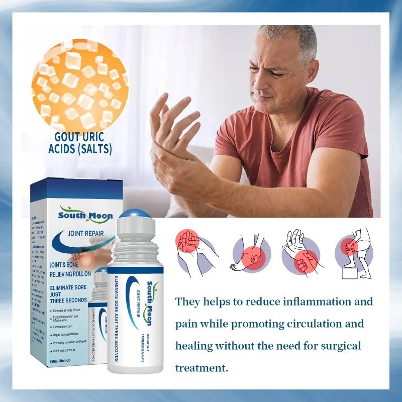 Knees Analgesic Roll-On Gel Meniscus Injury Bone Sprain Plantar Pain ...