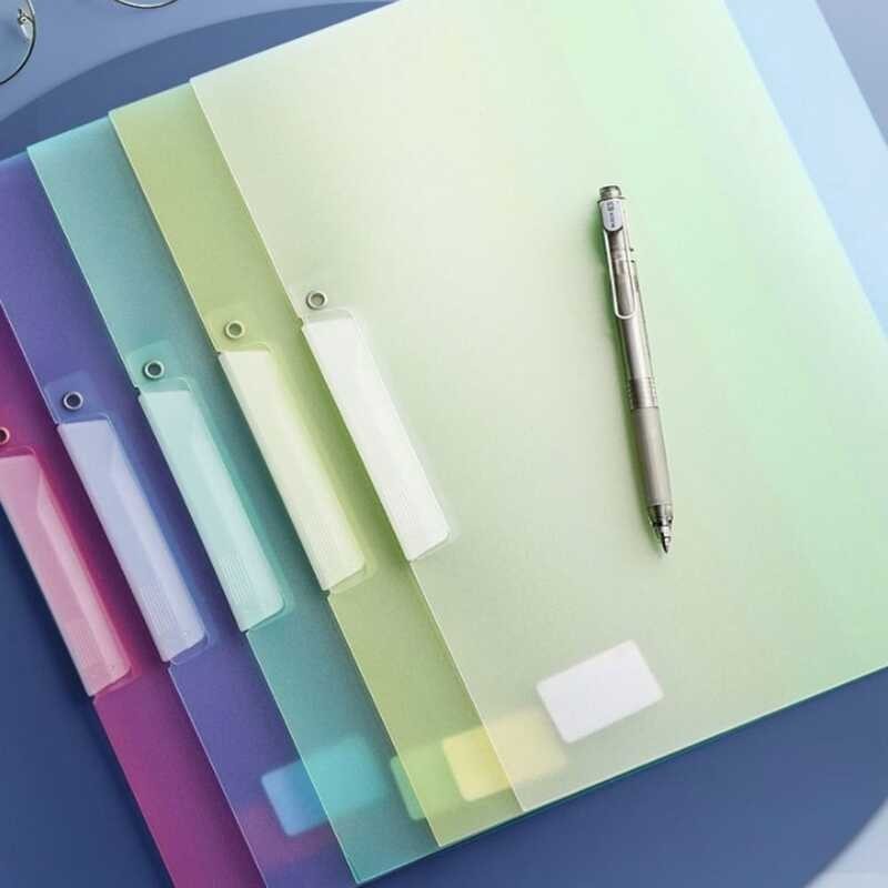 A4 Clipboard Folder PP Plastic Loose Leaf File Binder Memo Clip Test ...