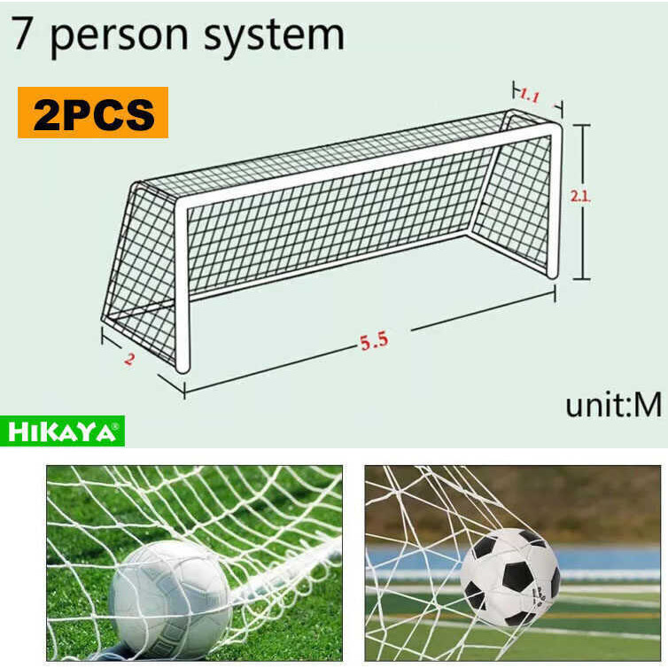 HIKAYA Futsal 3m Large Goal Net Full Size 11 Football 7 People Heavy ...
