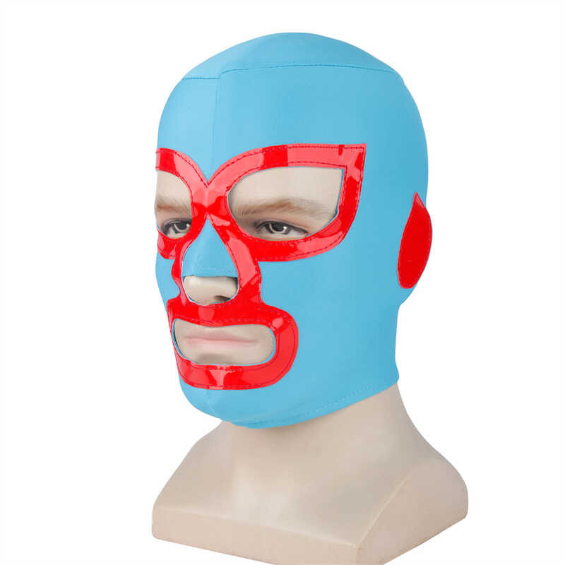 Nacho 1Pcs Headgear Libre Mask Blue Red Color Unisex Head Covering ...