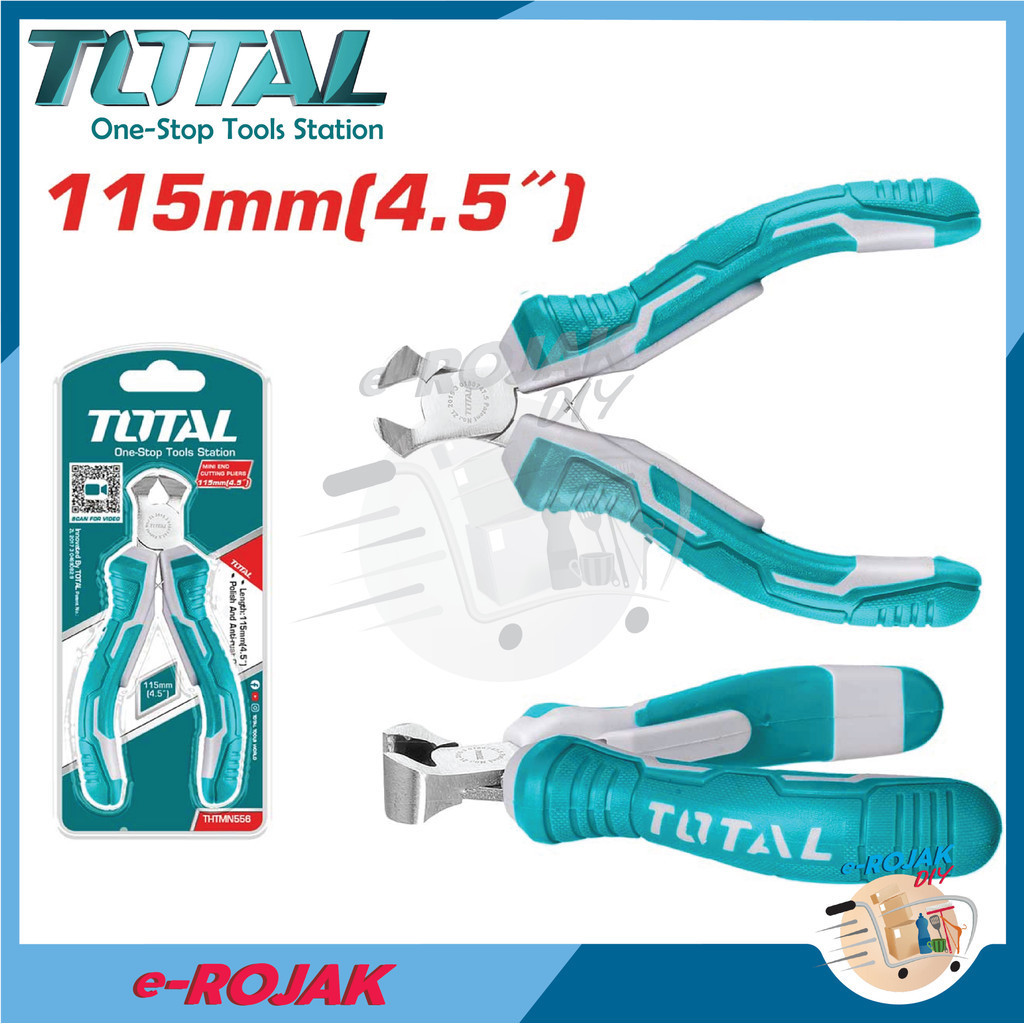 TOTAL Mini end cutting pliers 115MM 迷你顶切钳 | Shopee Philippines