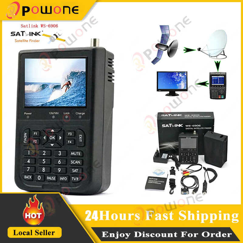 Na Orihinal Satlink Ws-6906 Dvb-S FTA Digital Satellite Signal Meter 3. ...