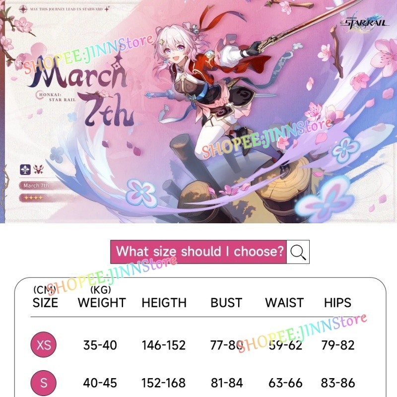 - JINN - XS-3XL MARCH 7TH:THE HUNT Cosplay HONKAI STAR RAIL Cosplay ...
