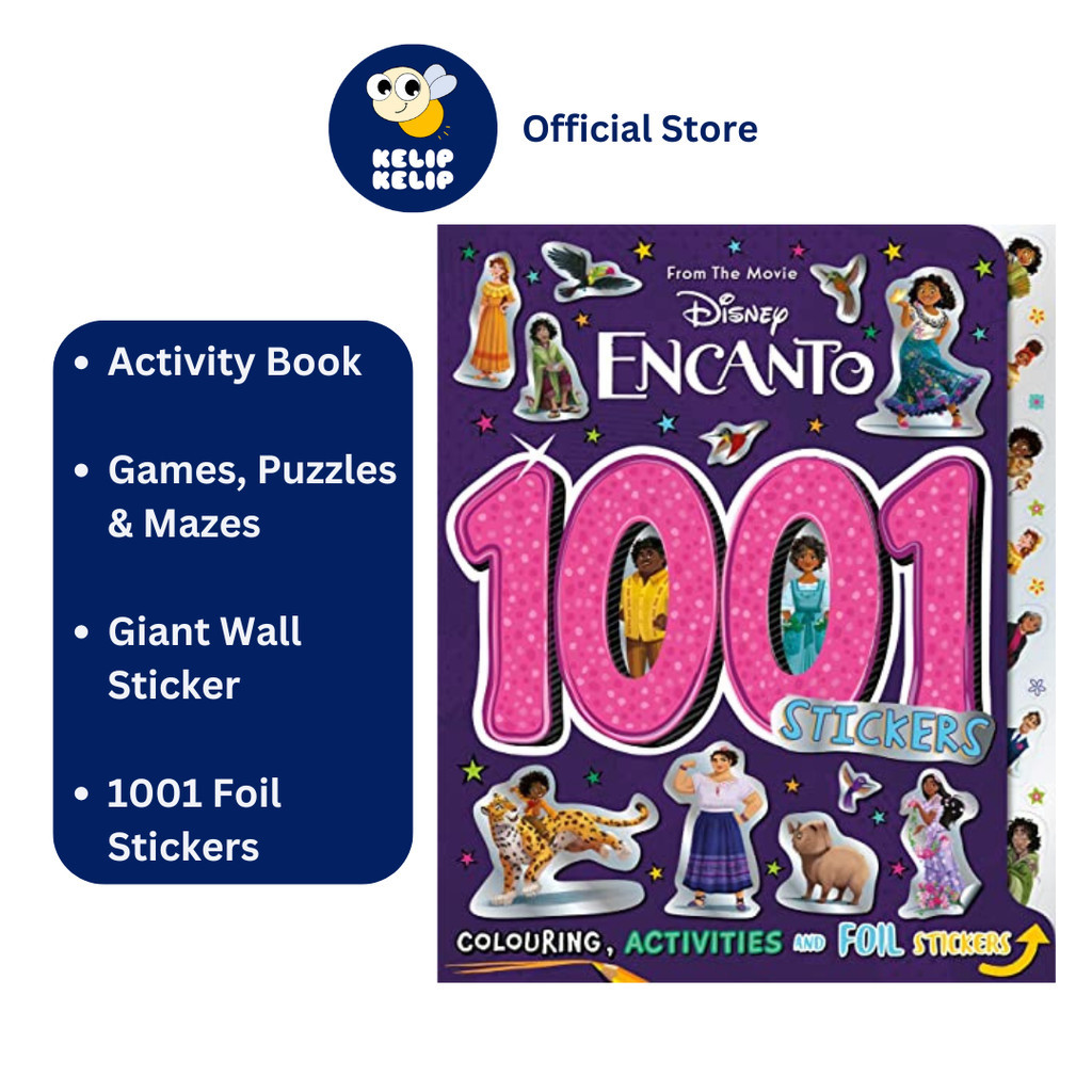 Disney Encanto 1001 Stickers & Colouring Book for Kids | Shopee Philippines