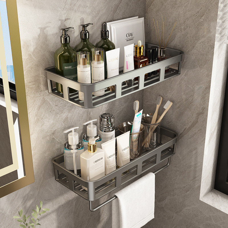 Toilet storage rack Toilet restroom rack Wall mounted storage rack Non ...