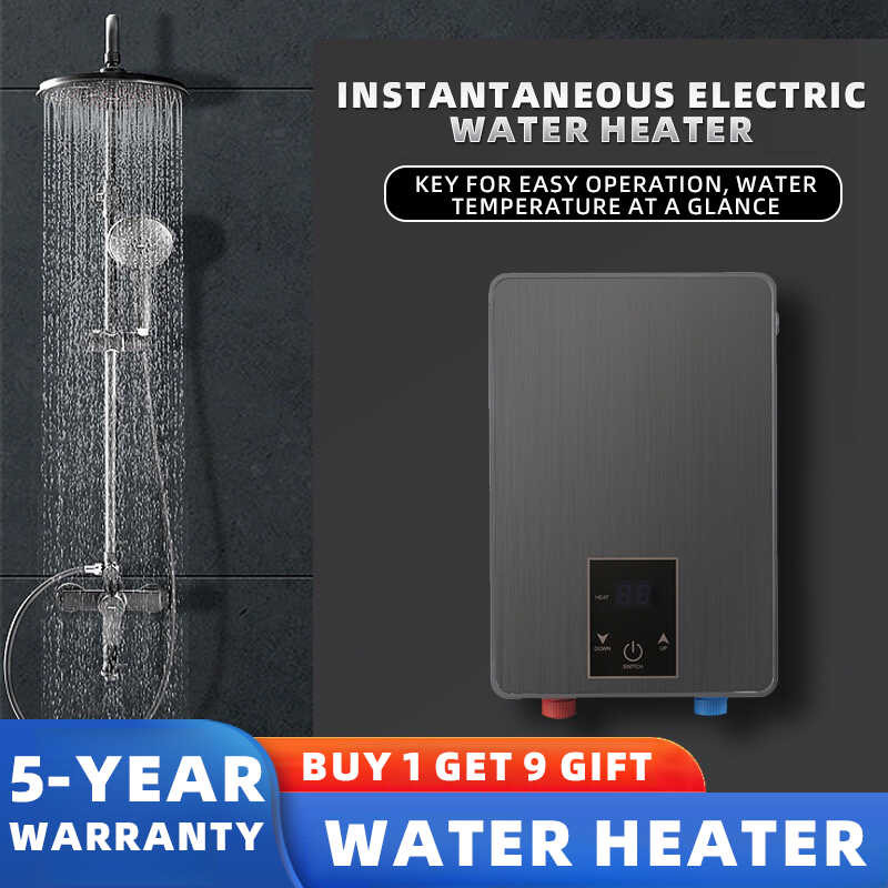 Water Heater LCD Inverter Electric Hot And Cold Shower Para Sa Bathroom ...