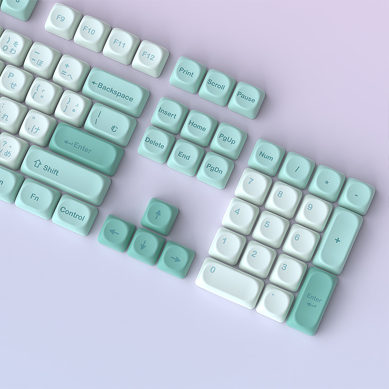 【Local Delivery】Mint Soda Keycaps MOA Profile 125 Keys Fresh and ...