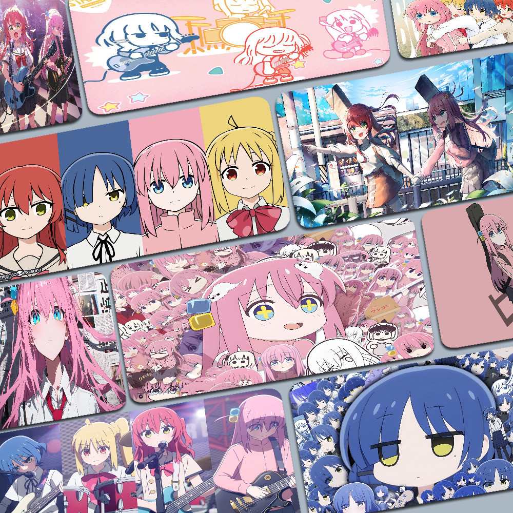 Anime Bocchi The Rock Sexy Girl Mousepad Boy Pad Natural Rubber Gaming ...
