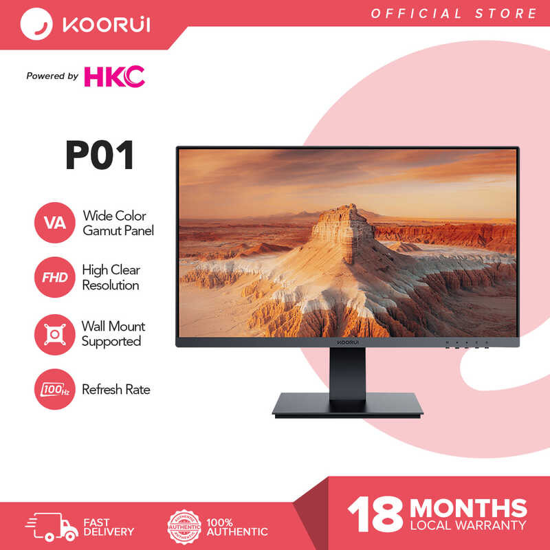 Koorui P01 (Powered By Hkc) 23.8 VA FHD 1920*1080 100Hz Business Monitor / Koorui P02 23.8 IPS ...