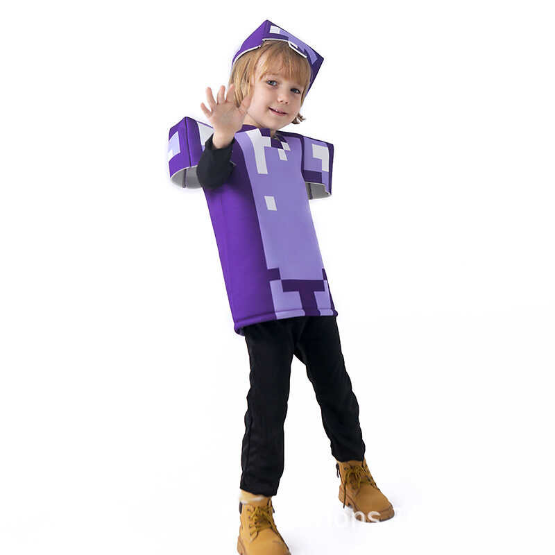 Halloween Children's My World Minecraft Diamond Armor Series Cosplay ...