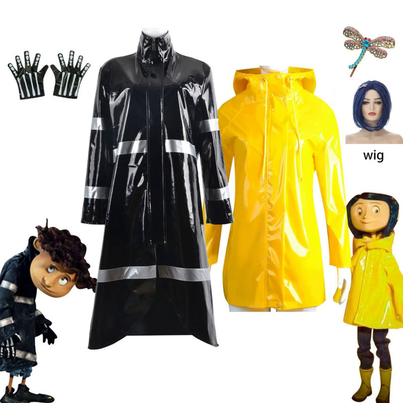 § Movie Wybie Lovat Costume Outfits Corae Cosplay Hoodie Jacket Coat ...