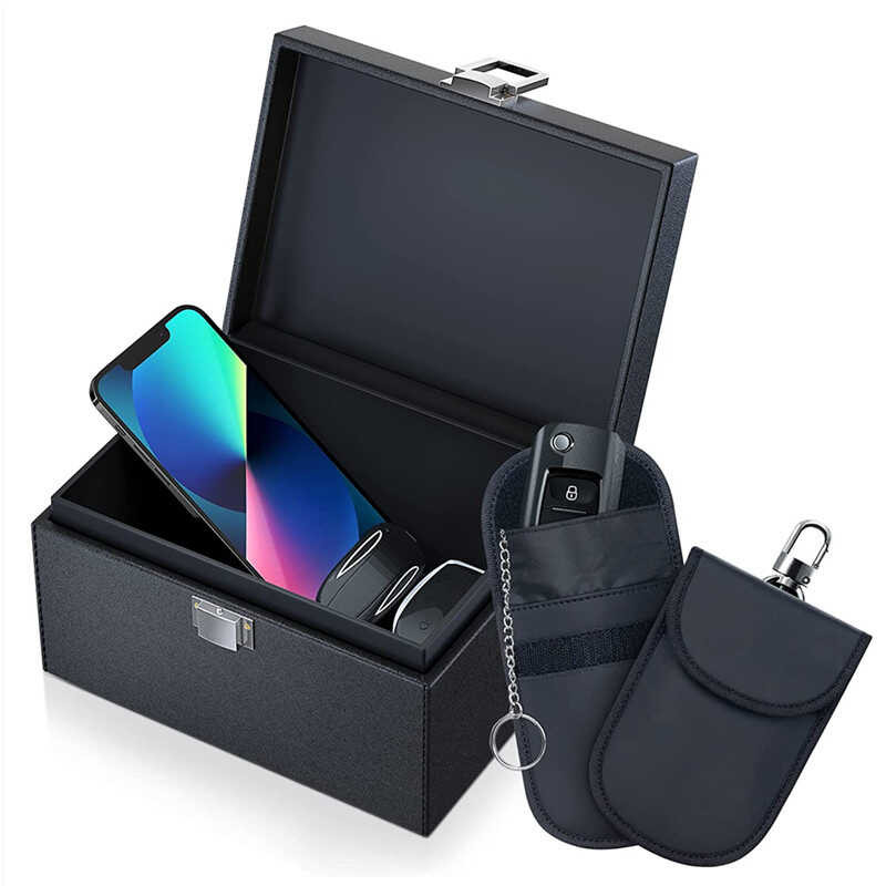 Ea Black Car Anti-Theft Key Bag, Faraday Protection Box, Cabinet ...