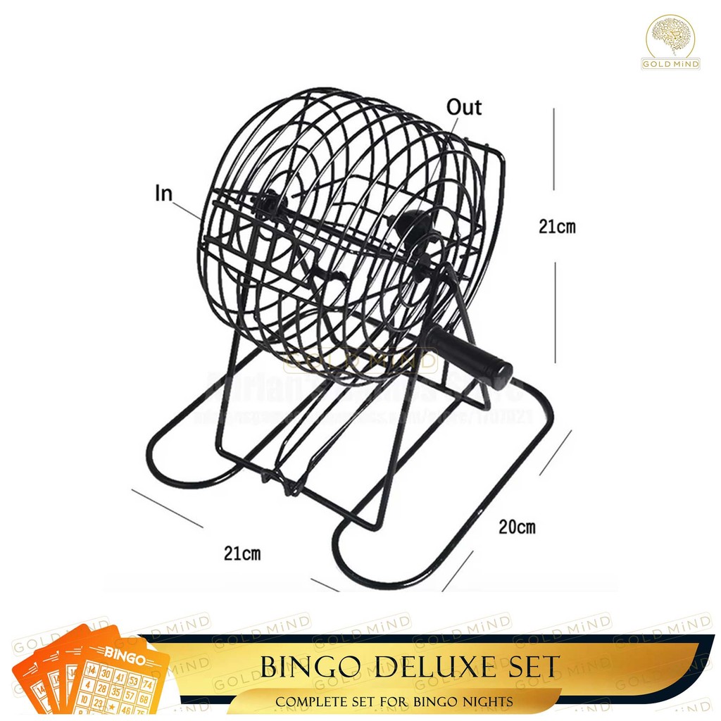 Bingo Game Deluxe Set (with separate order of Cards and balls) | Shopee ...