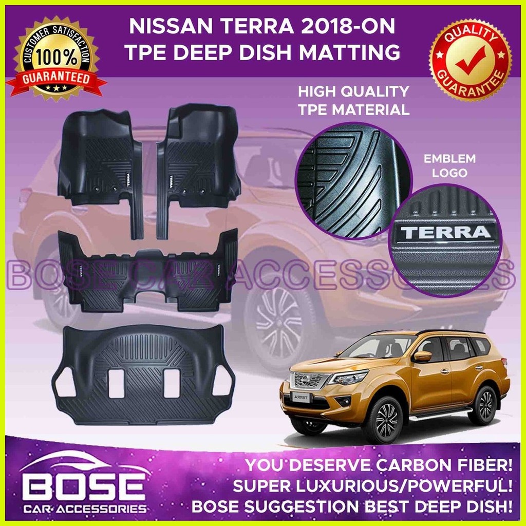 TPE / 5D Deep Dish Matting for Nissan Terra 2018 - 2023 Year Model ...