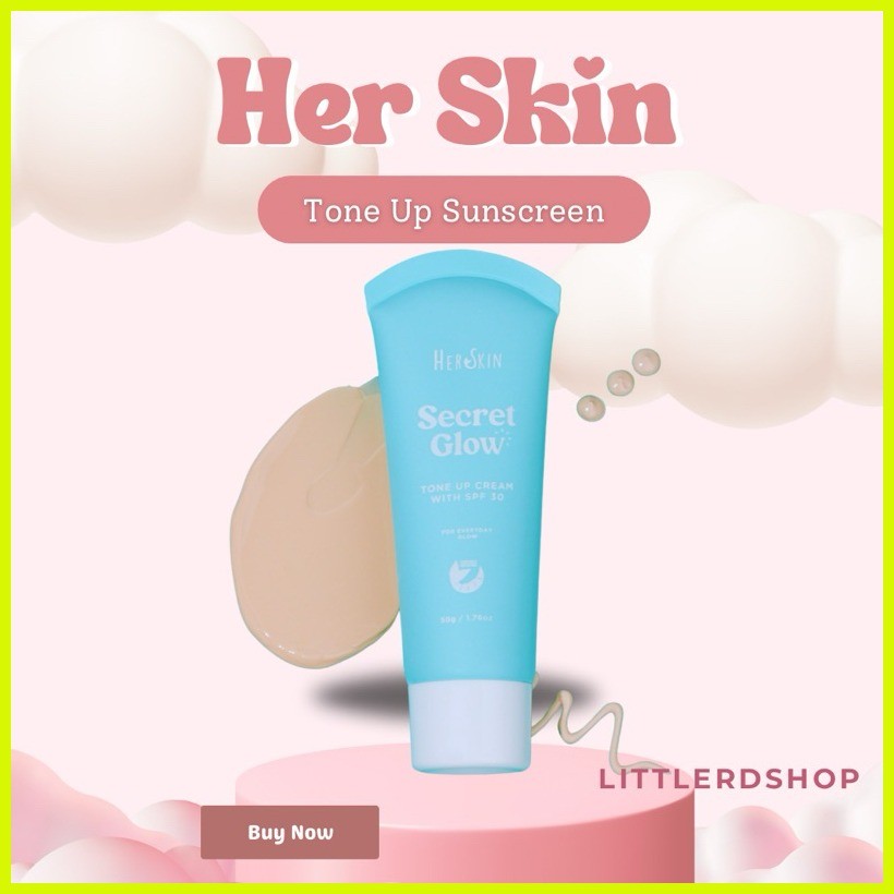 Her Skin Secret Glow Tone Up Cream 50g Tinted Sunscreen SPF30 | Shopee ...