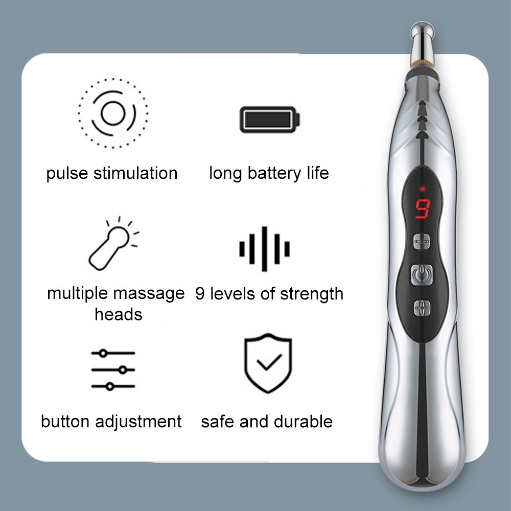 SALORIE 5 Head Electric Muscle Pain Point Massage Pen Laser Therapy ...