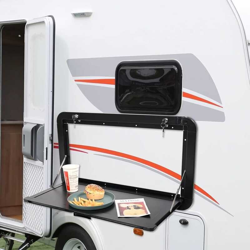 Picnic yeshine Foldable Motorhome RV Table,RV Folding Wall-Mounted Drop ...