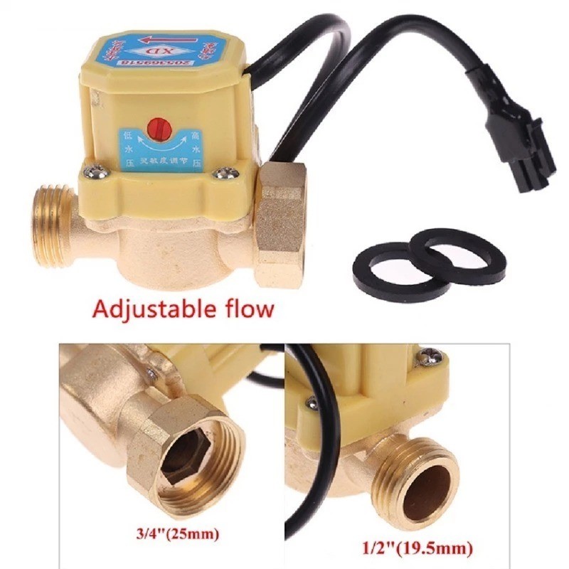 220V Pipe Pump Water Flow Switch 1/2 To 3/4 Booster Pump Automatic ...