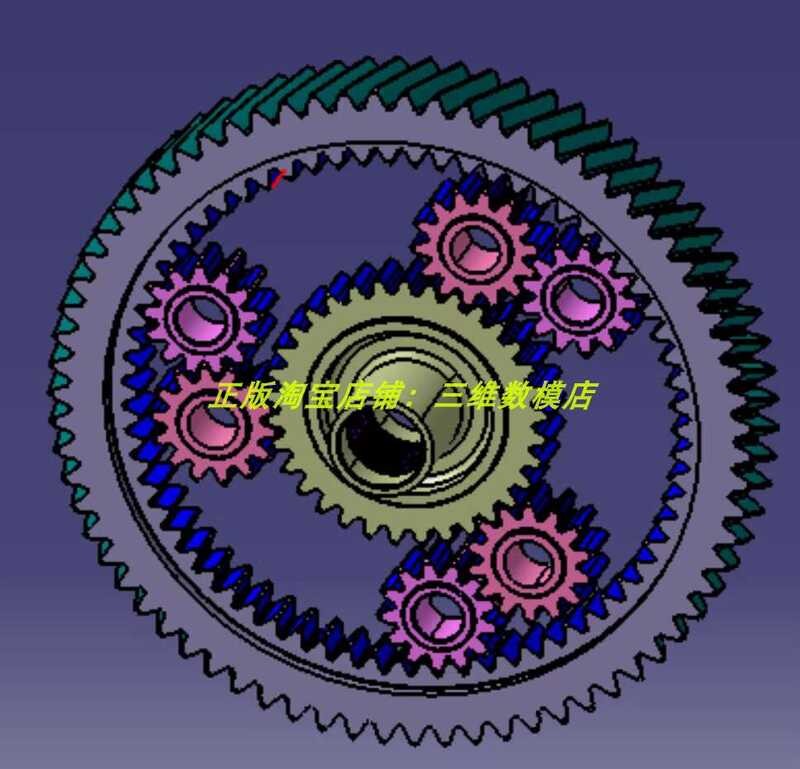 ☑♥ Planetary Gear Differential Parts 3D Model Geometric Digital ...