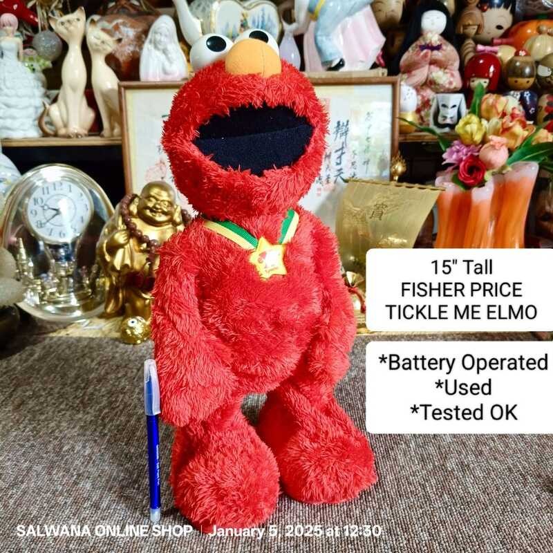 FISHER PRICE TICKLE ME ELMO BATTERY OPERATED TOY (Used) • JAPAN SURPLUS ...