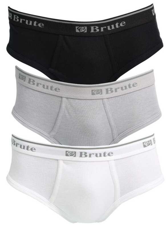 Brute Men's Hipster Briefs Twill Garter 3Pcs/Pack | Shopee Philippines