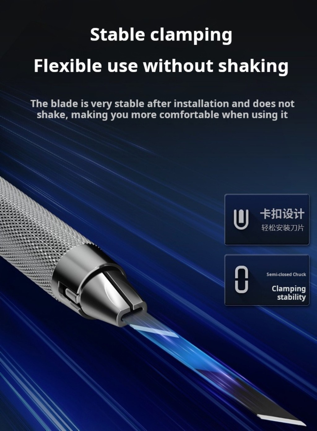 Stedi Full-Metal Pen Knife with Blades Gundam Model Carving Tool Metal ...