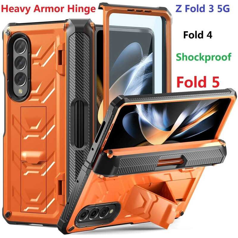 Red Armorer For Samsung Galaxy Z Fold 5 4 3 Fold4 Fold5 Case Hinge ...