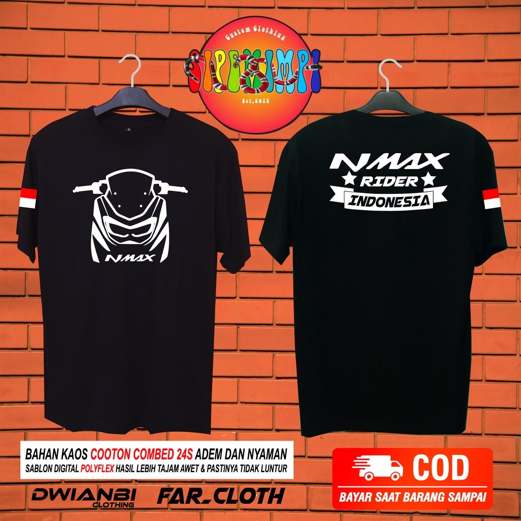 KATUN YAMAHA NMAX NEW CLUB AND RIDER INDONESIA MOTORCYCLE T-SHIRTS ...