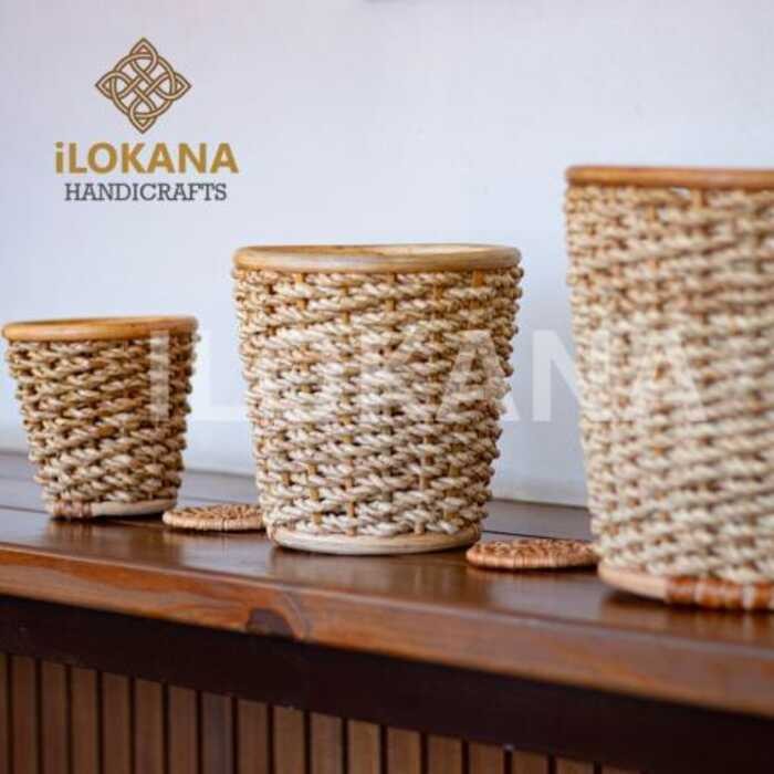 Ilokana Handicrafts Abe Buri Rattan Basket - Sustainable Handmade ...