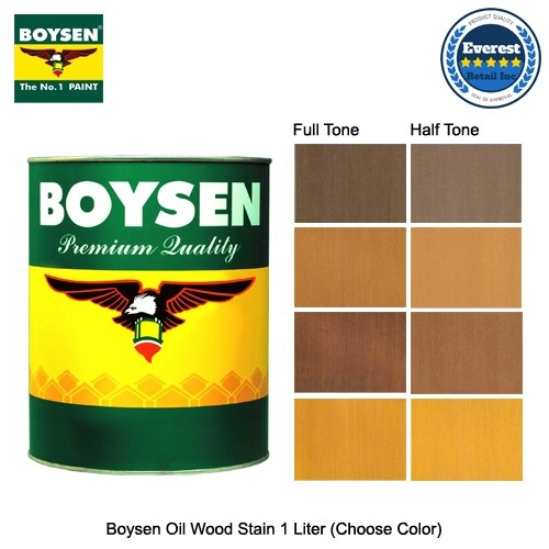Boysen Oil Wood Stain (Walnut, Maple, Mahogany, Oak) 1 Liter | Shopee ...