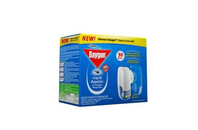 Baygon Anti-Dengue Mosquitoes Liquid Repeller STARTER PACK - 30 Nights ...