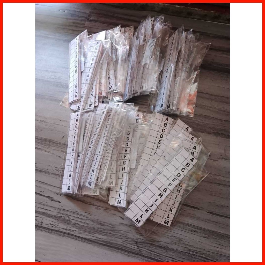 Tabbings sticker alphabet and numbers | Shopee Philippines