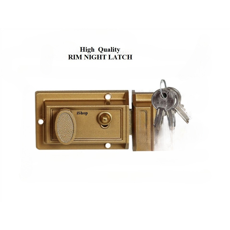 Night Latch / Gate Lock / Rim Lock (deadlock) Gold | Shopee Philippines