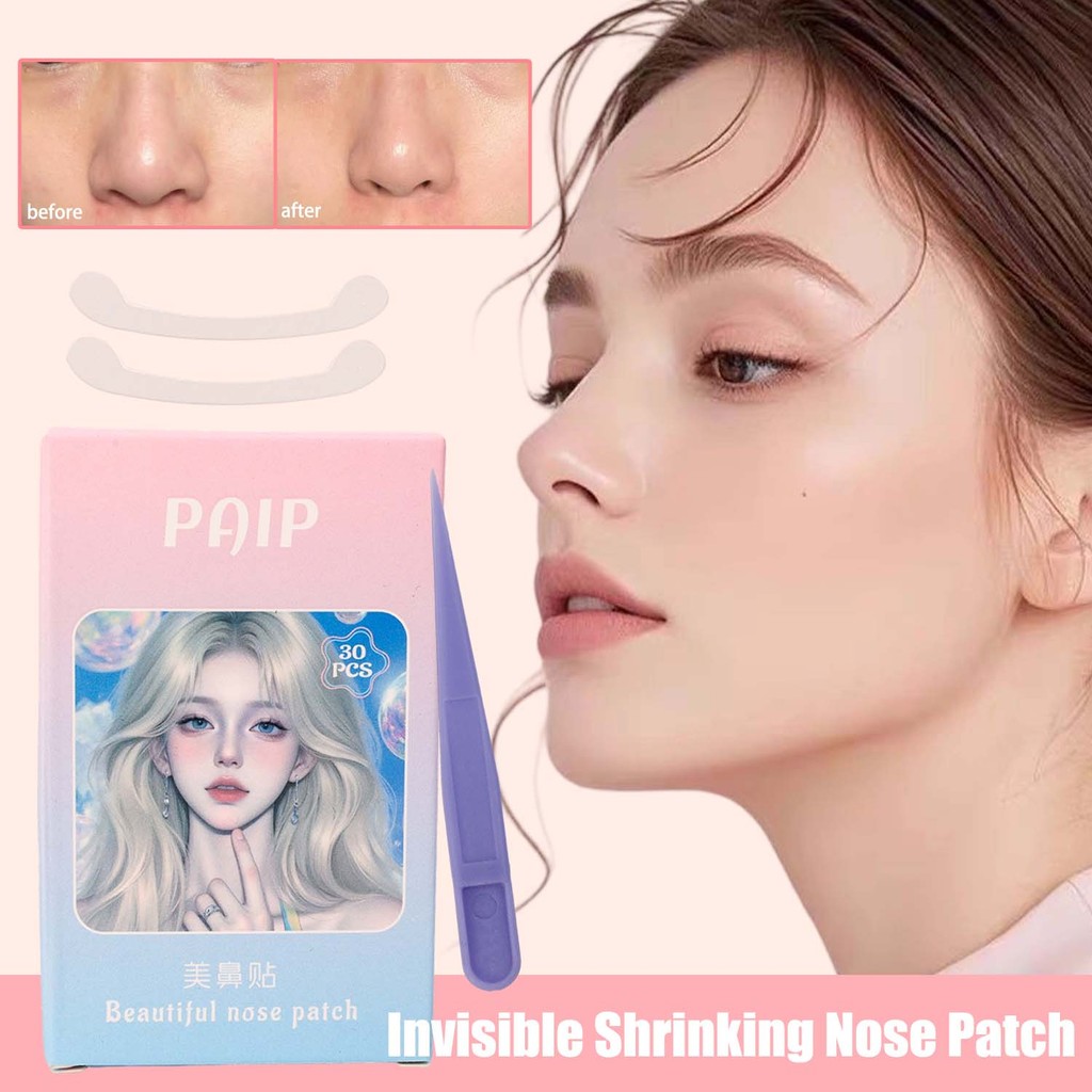 Nose Shrink Strips - Transparent Invisible Shrinking Nose Wing Stickers ...
