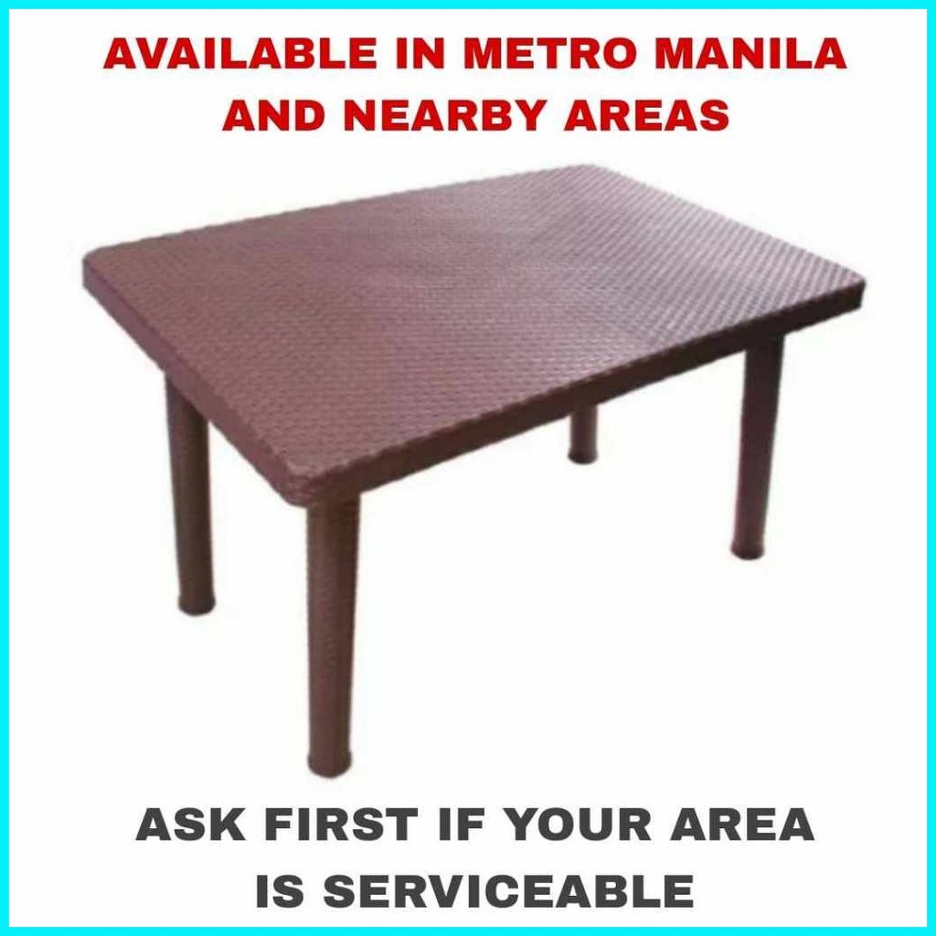 JOLLY RATTAN TABLE 48" (FREE DELIVERY within METRO MANILA ) | Shopee ...