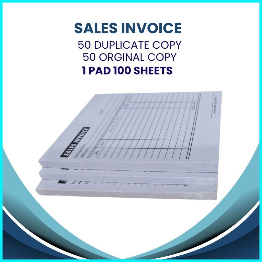 Sales Invoice / Receipt paper (12 Pads) | Shopee Philippines