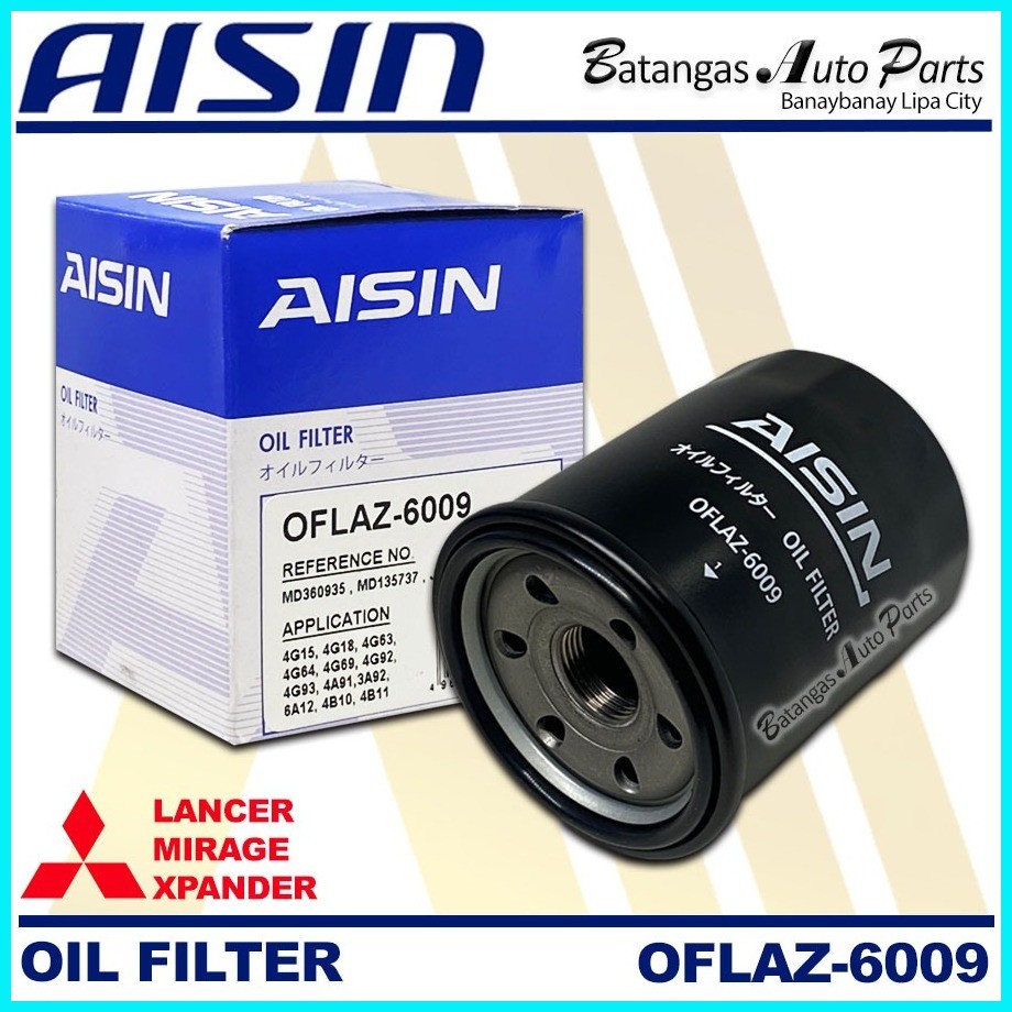 AISIN OIL FILTER MITSUBISHI MIRAGE / LANCER / XPANDER | Shopee Philippines