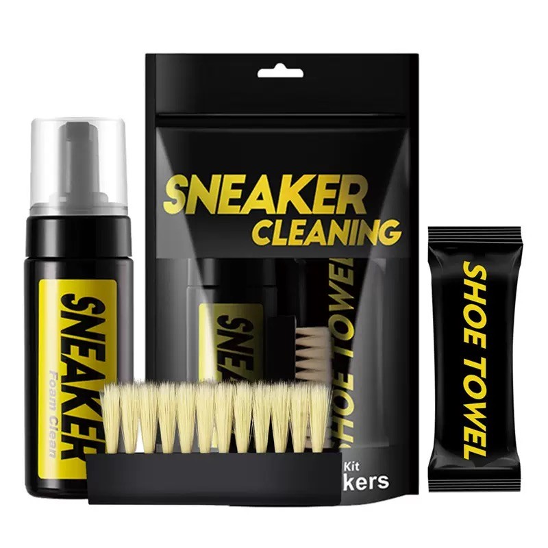 3in1 Shoe Cleaner Premium Foam Sneakers Dry Cleaning Kit With Sneaker ...