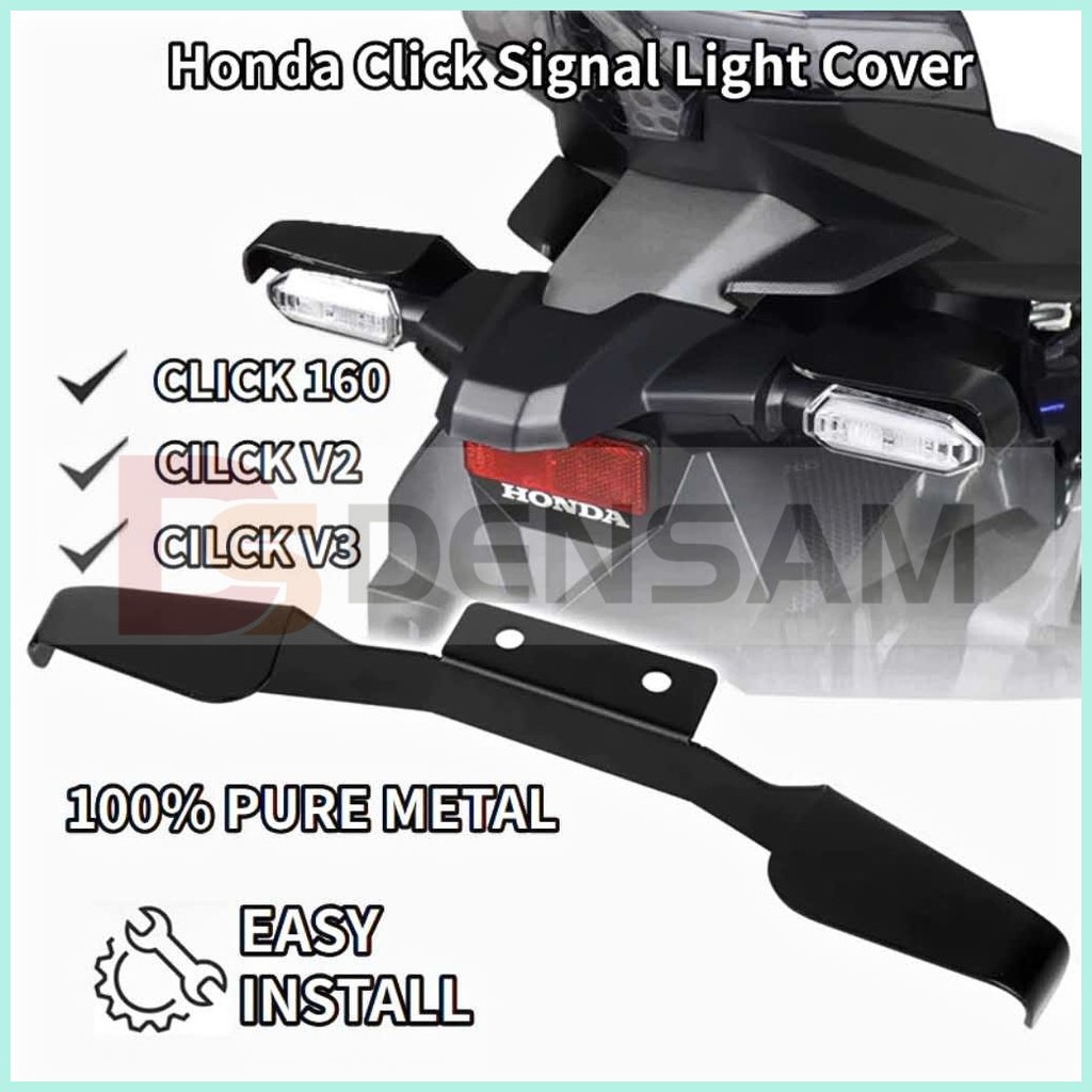 Densam Motorcycle Honda Click v3 Click V2 Signal Light Protector Cover ...