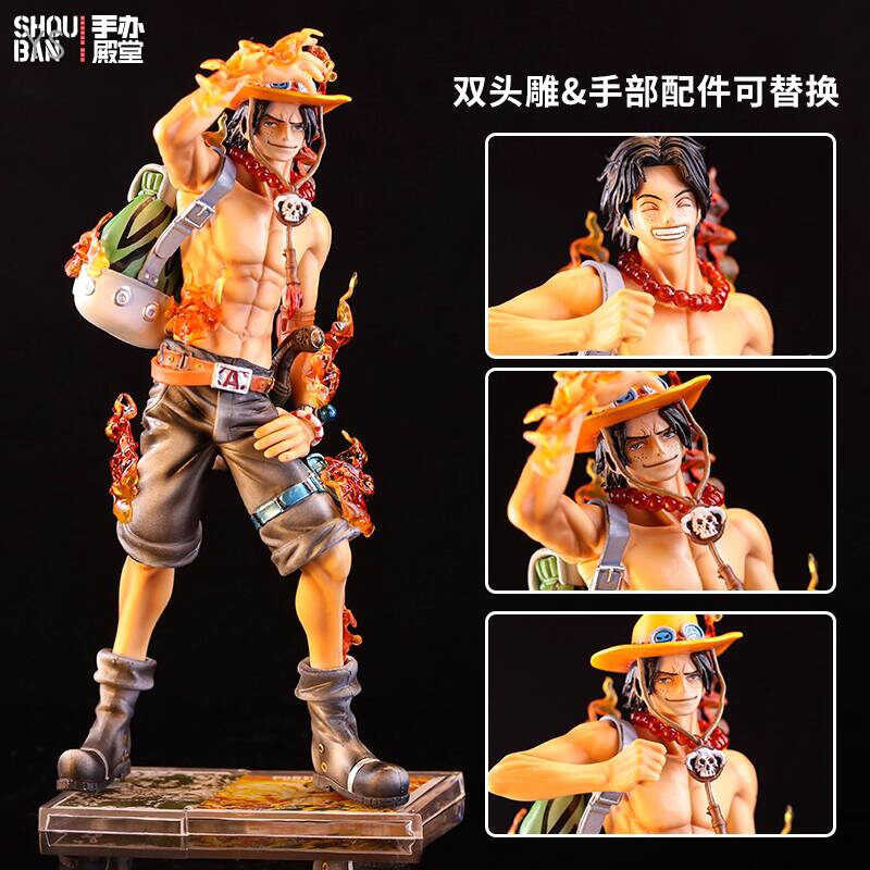 One Piece POP 10Th Anniversary Ace Standing Pose Reissue Acrylic Base ...