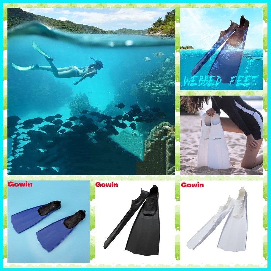 Angel_May Long Swimming Fins Training Floating Diving Fins Suitable For ...