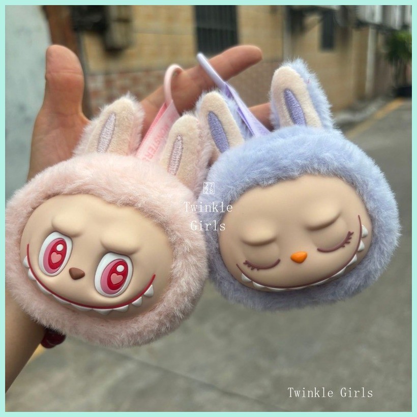 Labubu Cute Vinyl Second Generation Sitting Plush Small Head Pocket ...