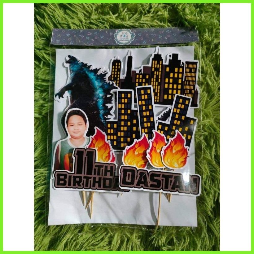 Godzilla Theme Customize Cake Topper | Shopee Philippines
