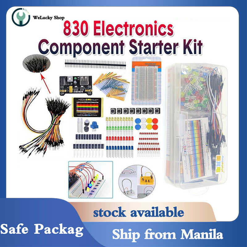 Project Starter para sa Arduino UNO R3 DIY Kit Electronic Component Set Sa Box 830 Tie-points ...