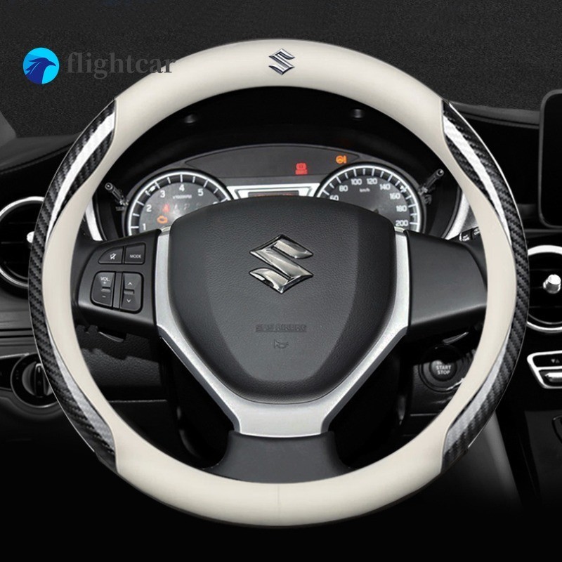 FT New Style Cowhide Leather steering wheel cover for Suzuki SWIFT CIAZ ...