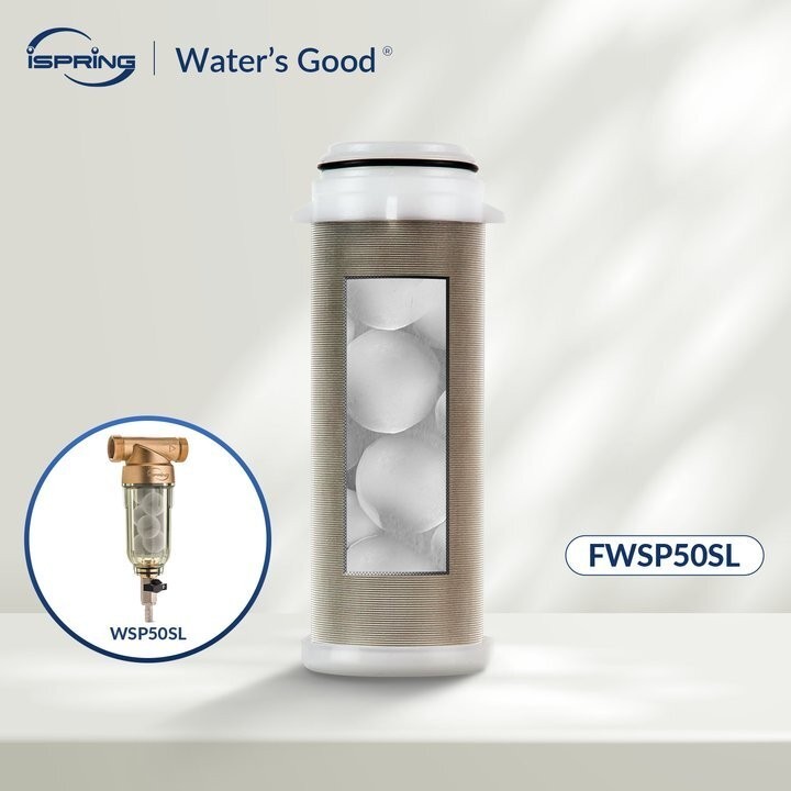 ISpring FWSP50SL Spin Down Sediment Water Filter Replacement Cartridge ...